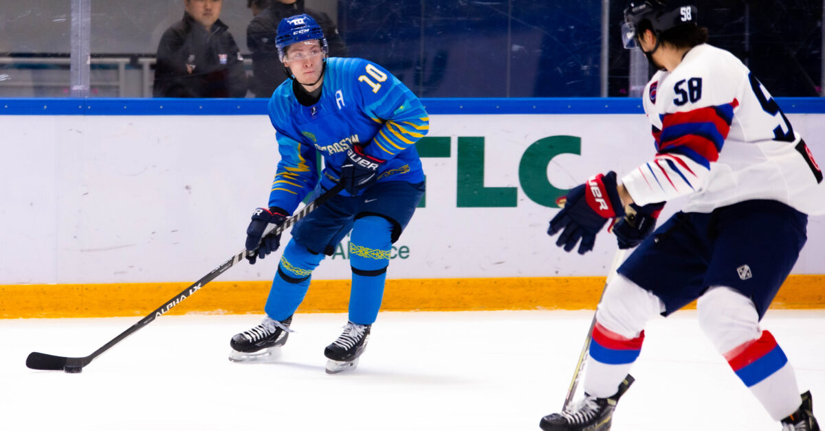 Latvijas PČ pretiniece Kazahstāna otrajā pārbaudes spēlē iemet astoņas ...